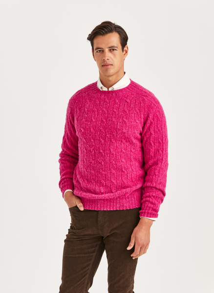 Morris Brushed Cable Sweater - Morris Stockholm